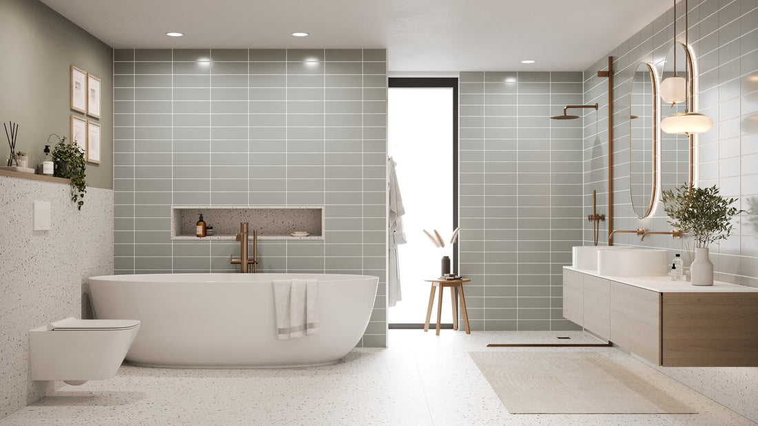 Flat Metro Large Linear Tile Dark Grey Wall Panel - Reco Surfaces