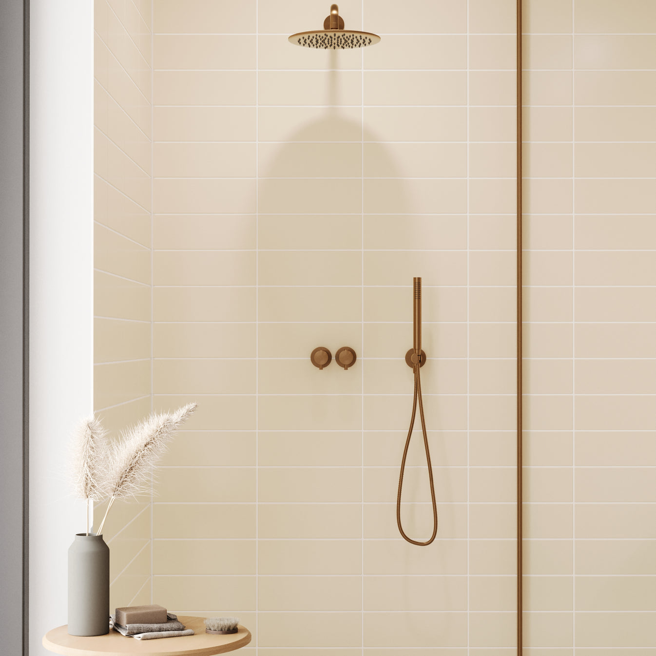 Flat Metro Large Linear Tile Sand Wall Panel - Reco Surfaces