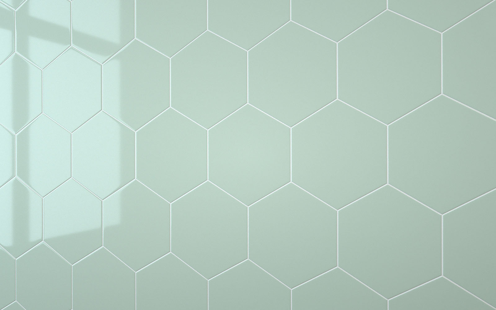 Sample: Hexagon Glass Green - Reco Surfaces