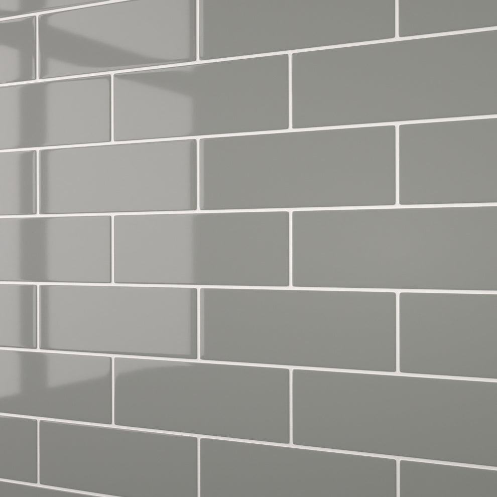 Flat Metro Large Brick Tile Dark Grey Wall Panel - Reco Surfaces