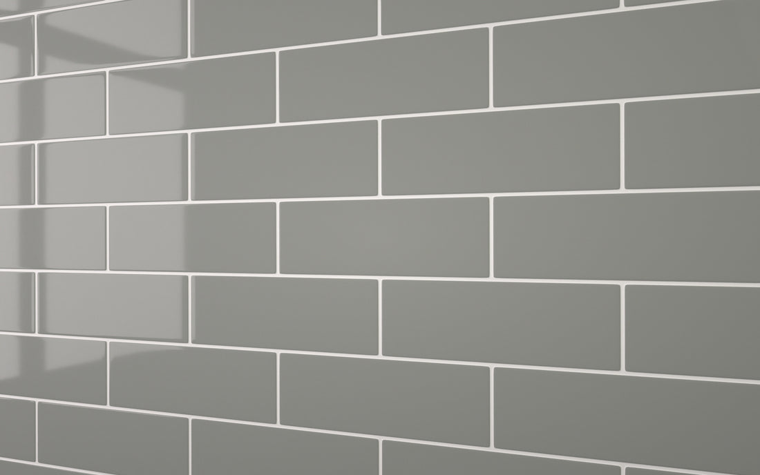 Flat Metro Large Brick Tile Dark Grey Wall Panel - Reco Surfaces