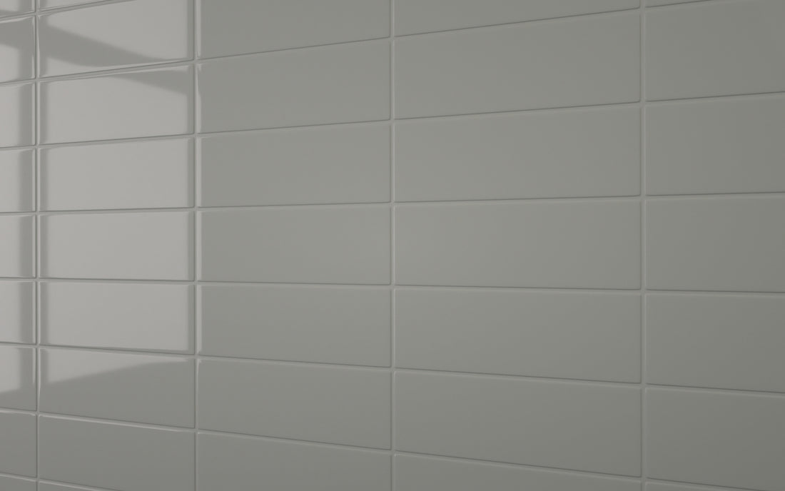 Flat Metro Large Linear Tile Dark Grey Wall Panel - Reco Surfaces