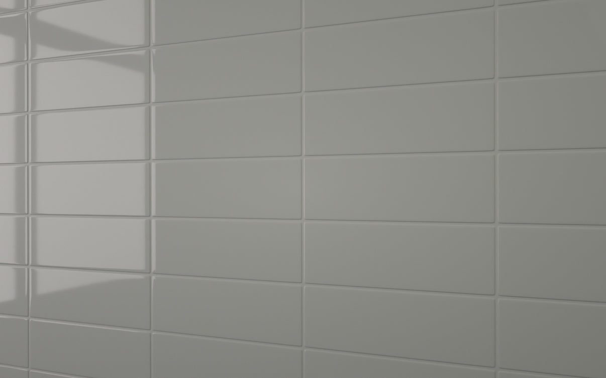 Flat Metro Large Linear Tile Dark Grey Wall Panel - Reco Surfaces