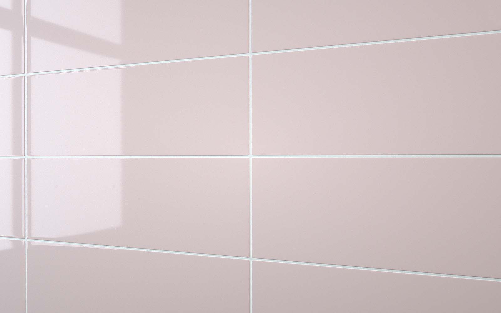 Metro Long Tile Pastel Pink Wall Panel - Reco Surfaces